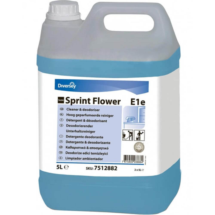Diversey Taski Sprint Flower Kalıcı Parfümlü Yüzey Temizleyici 5 Lt ...