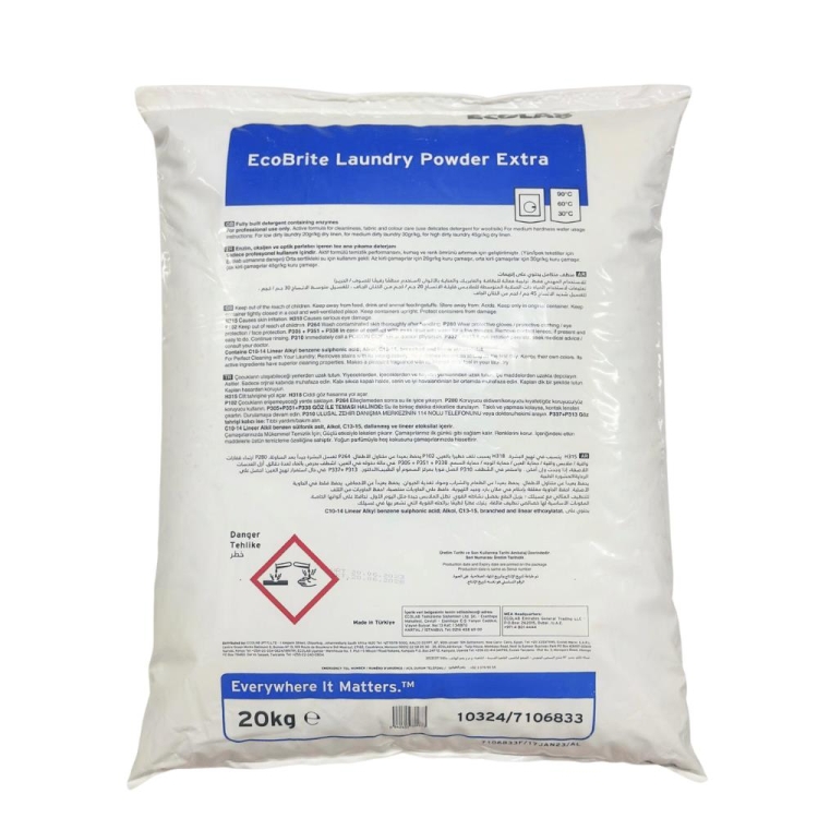 Ecolab Ecobrite Laundry Powder Extra Çamaşır Deterjan 20 Kg | Ecolab